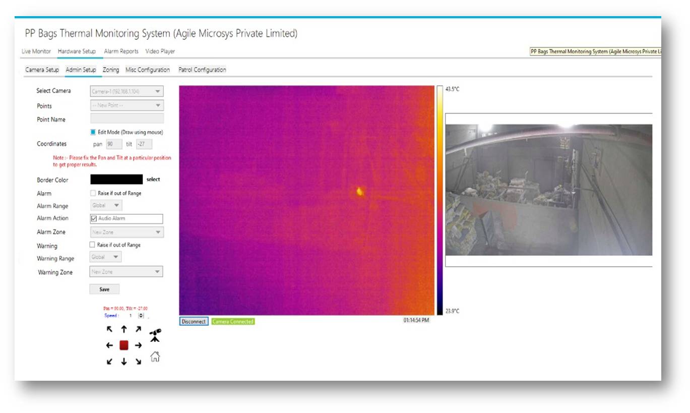 Thermal Camera Installation for Hot Spot Detection in PP Bag Area- At Shree Cement Ras - Agile ...